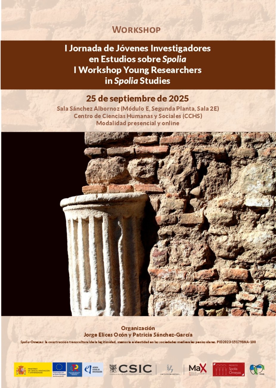 I Jornada de Jóvenes Investigadores en Estudios sobre Spolia / I ...